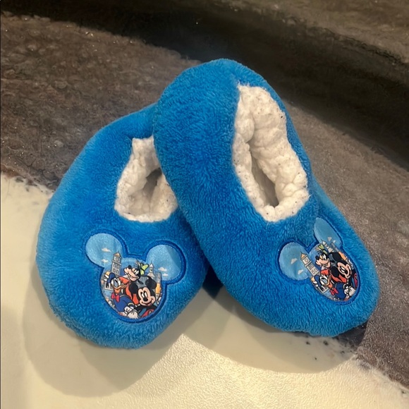 Disney | Shoes | Disney Blue Kids One Piece Slippers | Poshmark